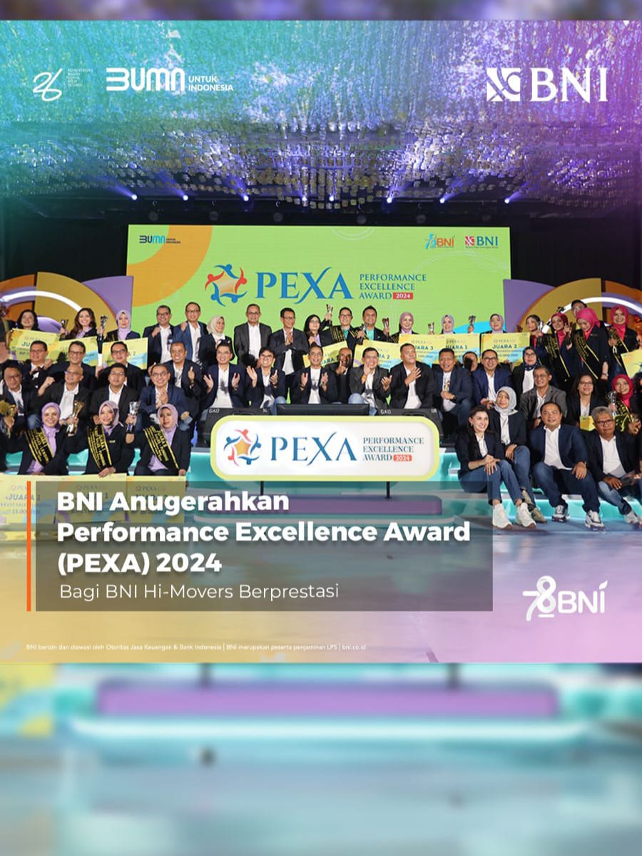 BNI Anugerahkan Performance Excellence Award 2024 Kepada BNI Hi-Movers ...